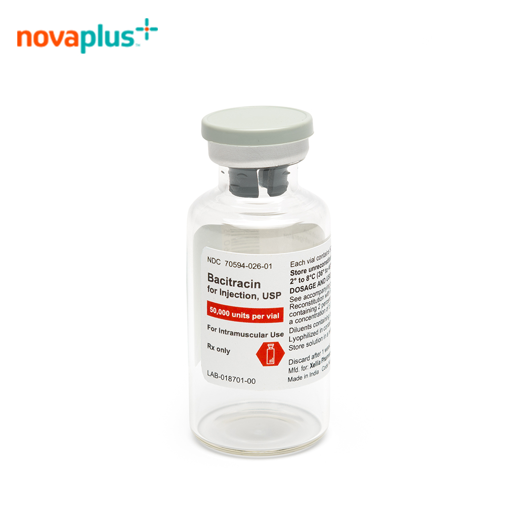 Bacitracin 50,000 IU 10 Vials - 116492