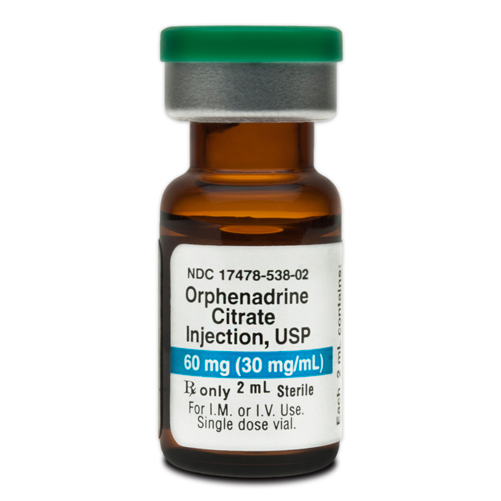 Orphenadrine Citrate 30Mg/1ML Sol Inj 10 Vials 2 Ml - 121914