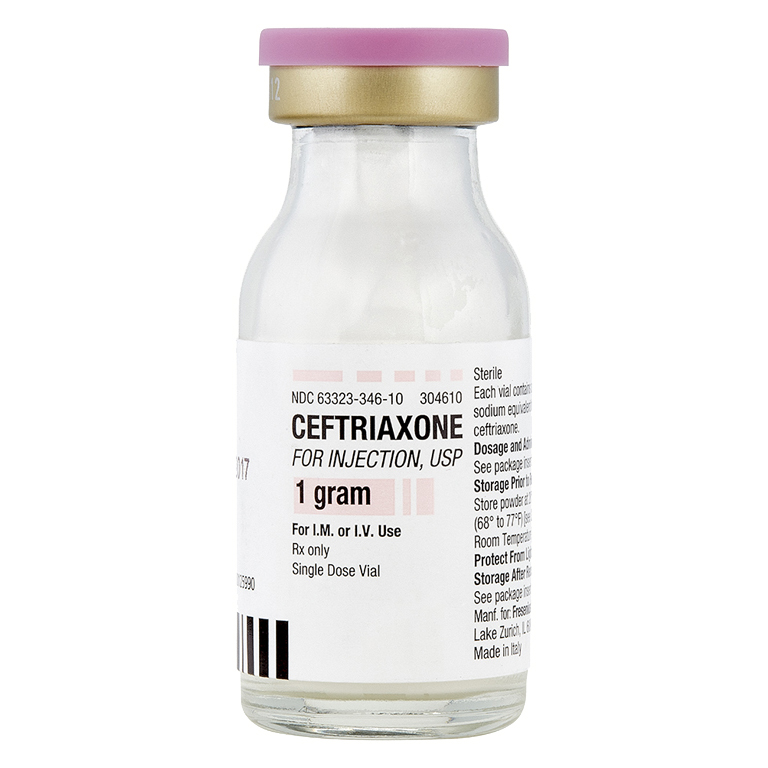 Ceftriaxone Sod 1G Pwd Sol For Inj 25 Vials 1 Ea - 123869