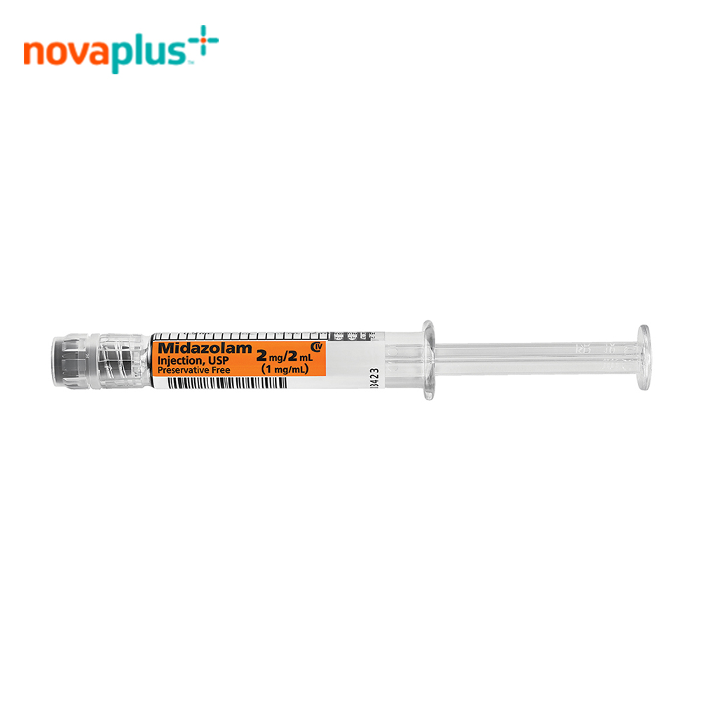Midazolam HydroChl 1Mg/1ML Sol Inj 24 Pre-filled Syr 2 Ml - 136923