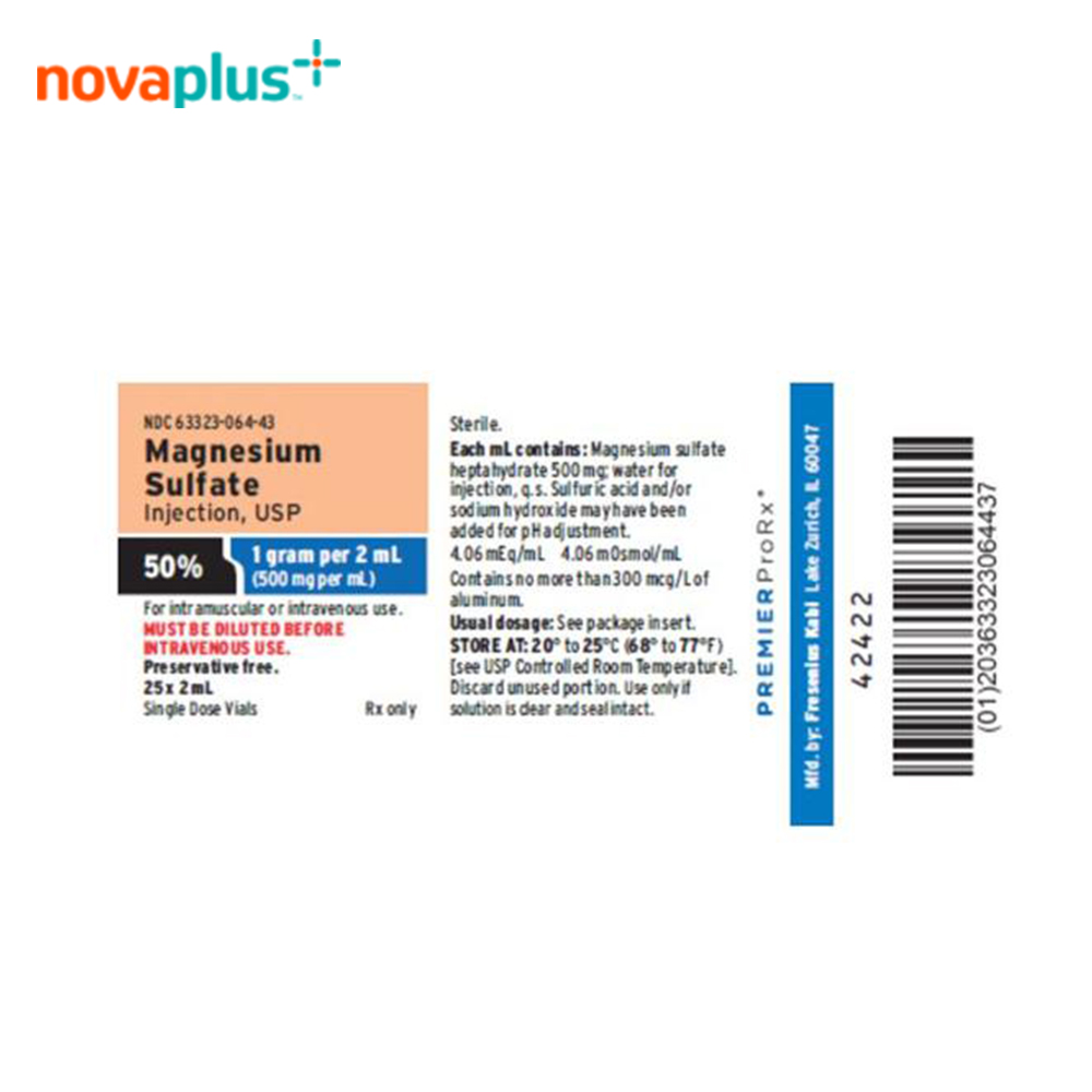 Magnesium Sulf 50% 25x2Ml Vials - 138559