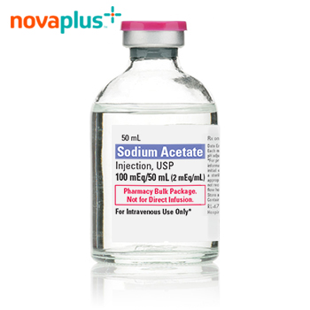 Sodium Acetate 2Meq/Ml 25x50Ml Vials - 139468