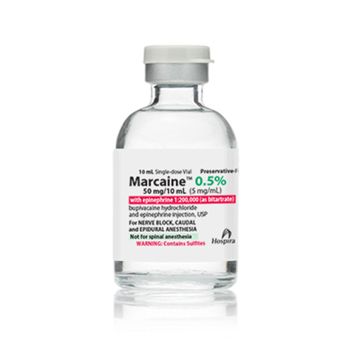 Marcaine 0.5% Epi 1:2K PF 10x10ML SDV - 169884