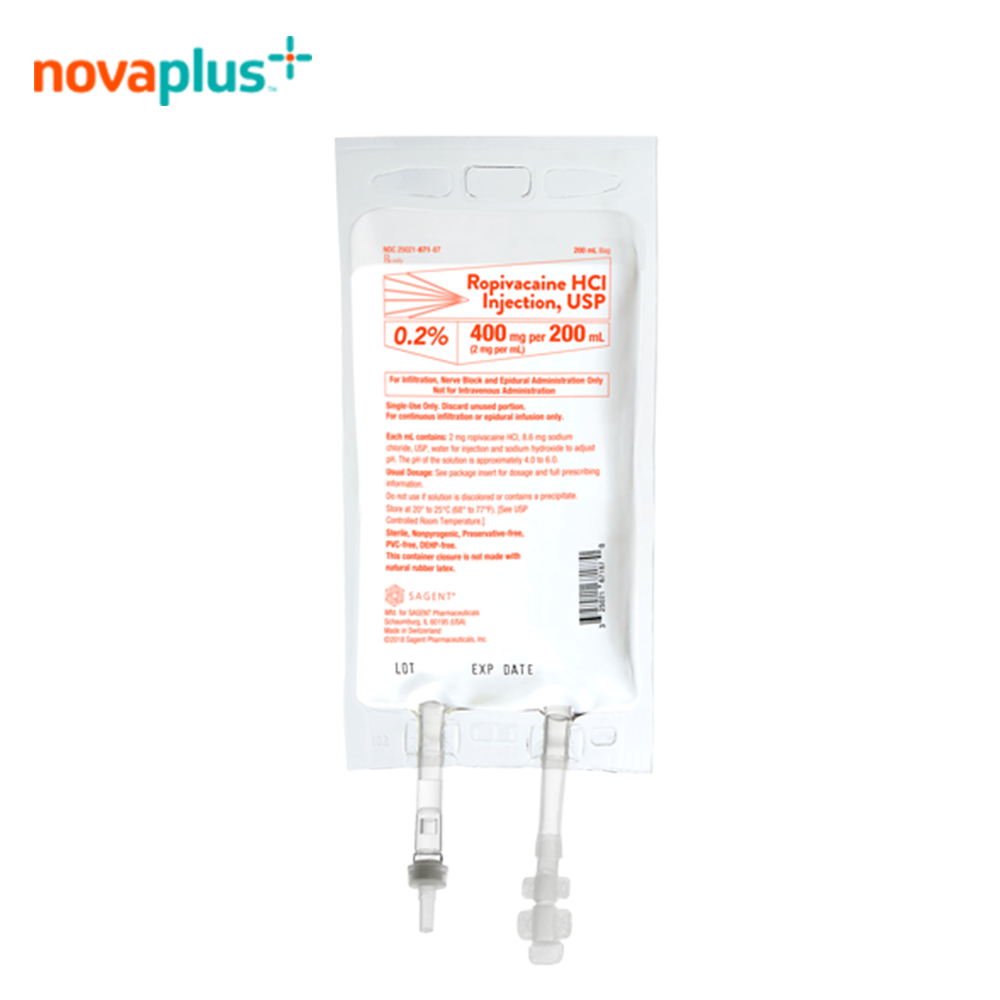 Ropivacaine HydroChl Monohydrate 0.2% Sol Inj 200 - 175952