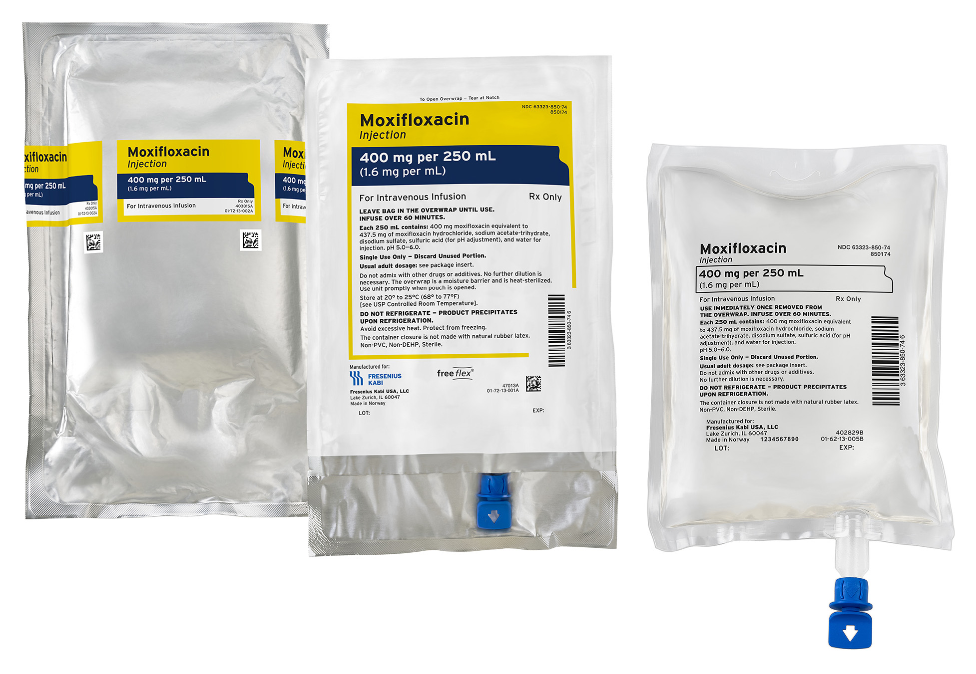 Moxifloxacin HydroChl 1.6Mg/1ML Sol Inj 250 Ml Inj - 176925