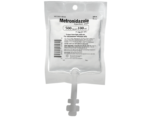 Metronidazole 500 MG 24 X 100 ML Bag - 231309
