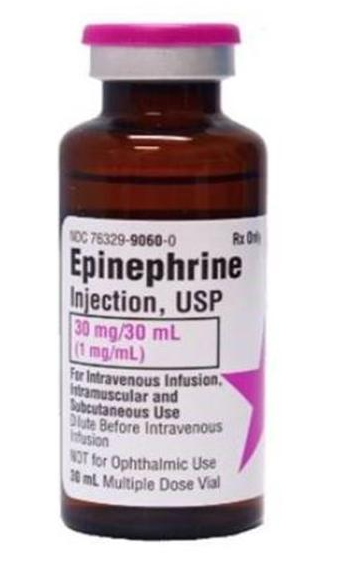 Epinephrine 1Mg/Ml 30Ml MDV (adrenaline) - 231507