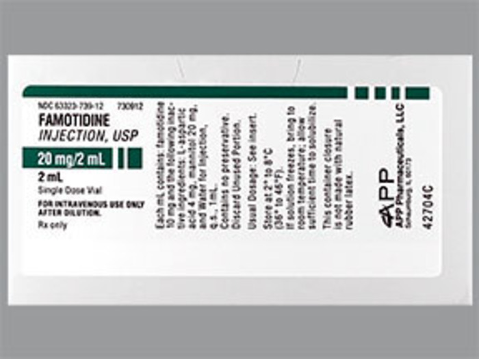 Famotidine 10Mg/ML PF 25x2Ml SDV - 138595