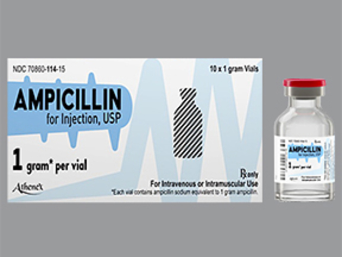 Ampicillin Sod 1G Pwd Sol For Inj 10 Vials 1 Ea - 116050