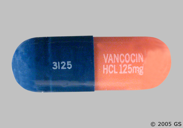Vancomycin HydroChl 125Mg Oral Caps 2 UD Blister Packs 10 Ea - 122079