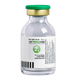 Ceftriaxone Sod 2G Pwd Sol For Inj 25 Vials 1 Ea - 123741