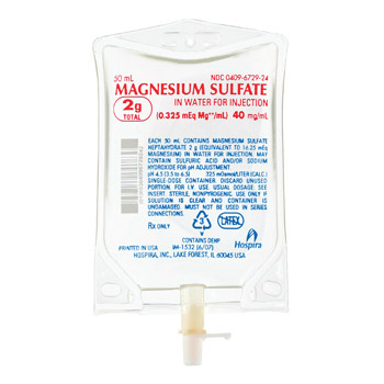 Magnesium Sulf 40Mg/Ml (2Gm) 24x50Ml Bags - 137074