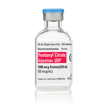 Fentanyl Citrate 50Mcg/1ML Sol Inj 25 Vials 20 Ml (CII) - 187195