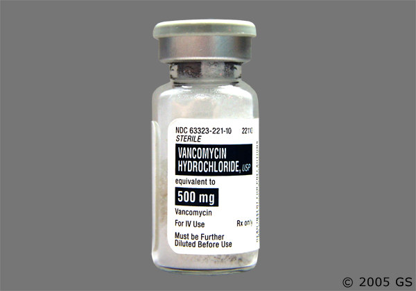Vancomycin HydroChl 500Mg Lyophilisate Sol For Inj 25 - 123835