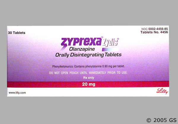 Zyprexa Zydis 20Mg Orally Disintegrating Tab 3 UD - 133740