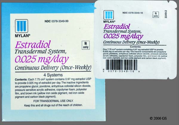 Estradiol 0.025Mg/24H Transdermal Pat - Weekly 4 Ea - 109887