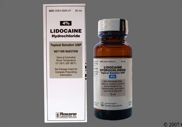 Lidocaine HydroChl 4% Topical Sol 50 ML Sol - 137241