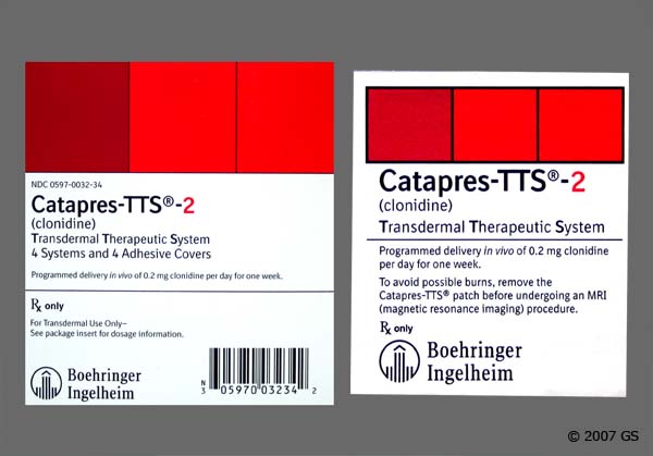 Catapres Tts-2 Transdermal System 4 Packages 1 Ea - 109931