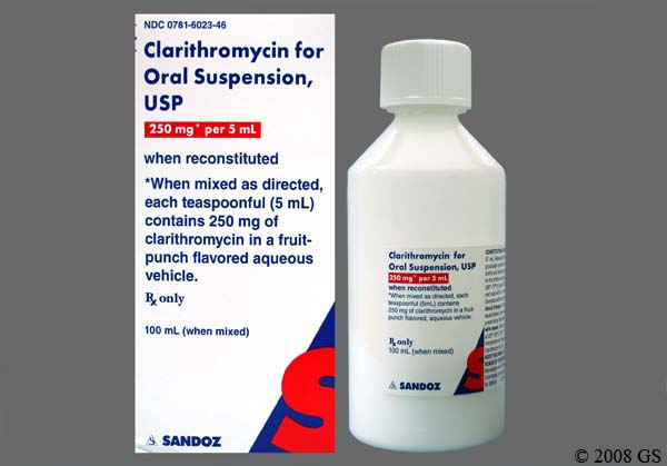 Clarithromycin 250Mg/5ML Pwd Oral Susp 100 Ml Pwd F/Recon - 156288