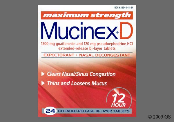 Mucinex D 1200Mg-120Mg Er Tab 1 Single Item Blister Cards 24 - 202054