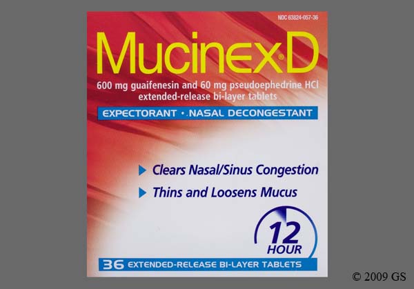 Mucinex D 600Mg-60Mg Er Tab 1 Single Item Blister Cards 36 - 204116