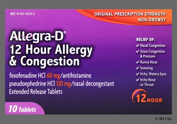 Allegra-d 12 Hour Allergy & Congestion Er Tab 1 Single - 199788