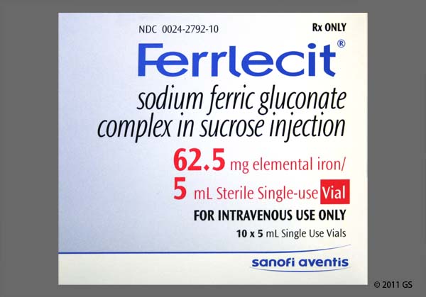 Ferrlecit 62.5Mg/5ML Sol Inj 10 Vials 5 Ml - 138135