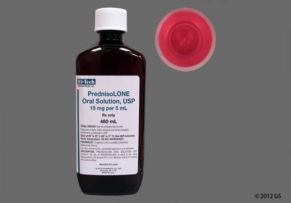 Prednisolone 15Mg/5ML Oral Sol 480 Ml Sol - 180448