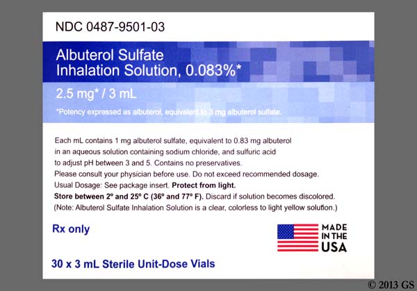 Albuterol Sulf 0.083% Nebulizer Sol 30 Vials 3 ML - 149212