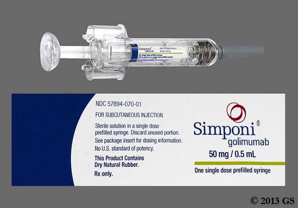 Simponi 50Mg/0.5ML Prefilled Syr Sol Inj 1 Pfs .5000 Ml - 100317