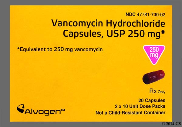 Vancomycin HydroChl 250Mg Oral Caps 2 Single Item Blister - 122002