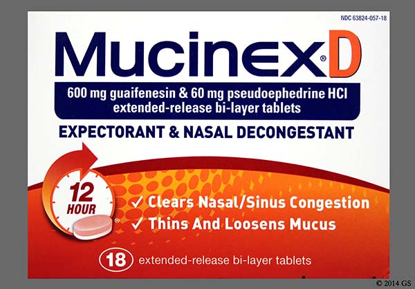 Mucinex D 600Mg-60Mg Er Tab 1 Single Item Blister Cards 18 - 201171