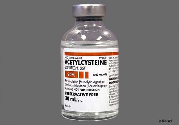 Acetylcysteine 20% Inhalation 3x30Ml Vials - 149180