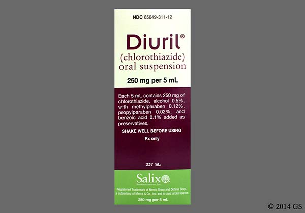 Diuril 250Mg/5ML Susp 237 Ml Susp - 176612