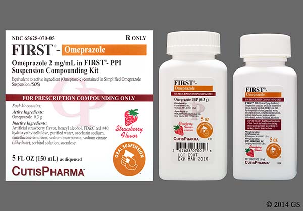 First-omeprazole 0.3G Compounding Kit 2 Btls 1 Ea - 174943