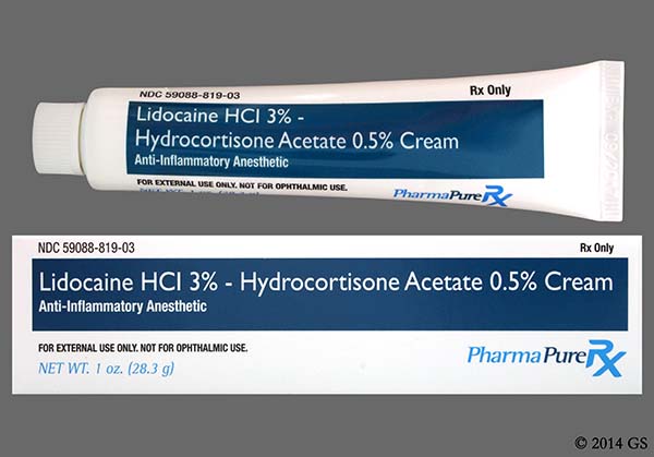Lidocaine HydroChl 3%, Hydrocort Ace 0.5% Topical Crm - 126209
