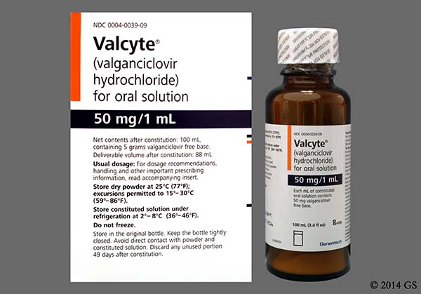 Valcyte 50Mg/ML Pwd Sol 1 Btls 88 Ml - 144965