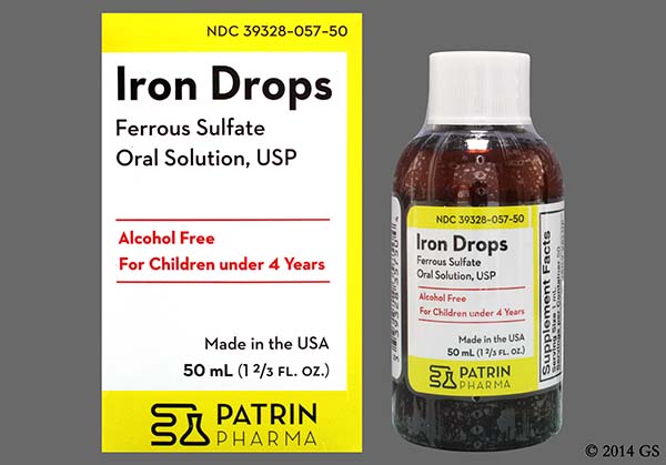 Iron 15Mg/1ML Oral Drops, Sol 50 Ml Drops - 204766