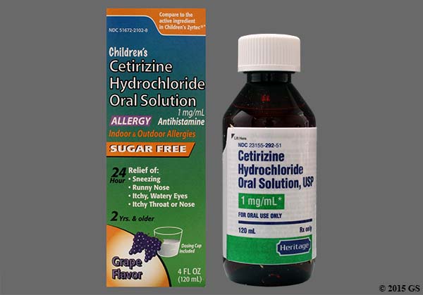 Cetirizine HydroChl 1Mg/1ML Oral Sol 120 Ml Sol - 173669
