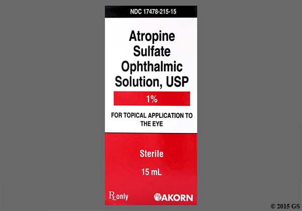 Atropine Sulf 1% Ophthalmic Drops, Sol 15 ML Sol - 119184