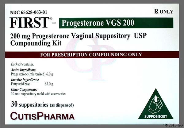 First-progesterone Vgs 200 Compounding Kit 30 Ea Supp - 134238