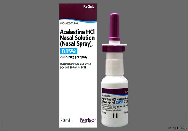 Azelastine 187.6Mcg/1Actuation Nasal Spray, Sol 30 ML Spray - 126552