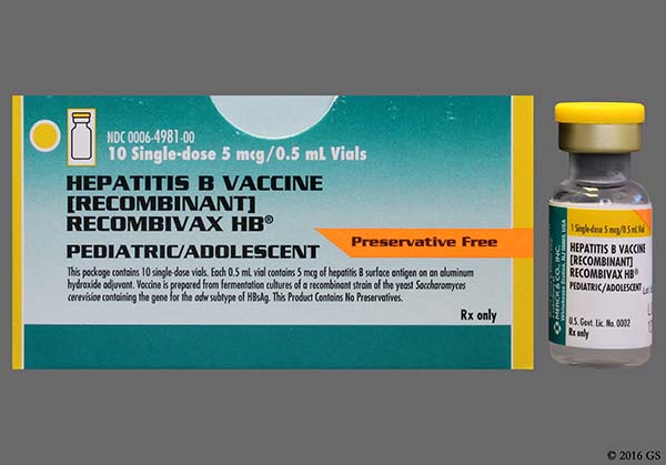 Recombivax Hb Hepatitis B PF 5Mcg 10x0.5Ml SDV - 111038