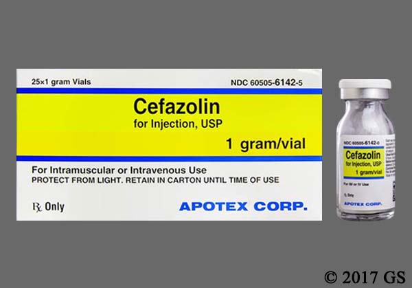 Cefazolin Sod 1G Pwd 25 Vials - 123803