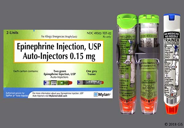 Epinephrine JR 0.15Mg 2-Pak PFS Auto-Injectors - 108356