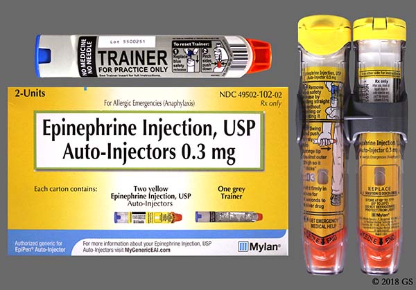 Epinephrine 0.3Mg 2-Pak PFS Auto-Injectors - 108357