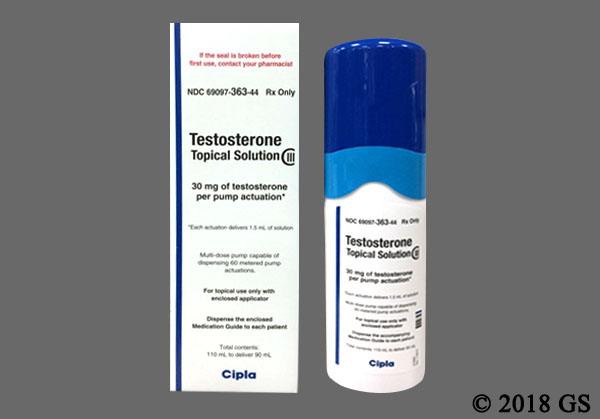 Testosterone 30Mg/1.5ML Topical Sol With Applicator - 145002