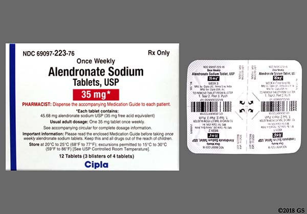 Alendronate Sod 35Mg Oral Tab, Weekly 3 Single Item Blister - 118462