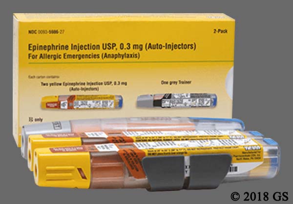 Epineph 0.3Mg/1Dose Sol Inj With Epinephrine Injection - 108351