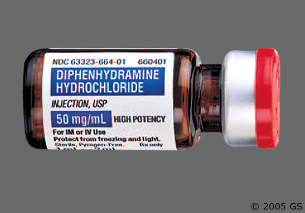 Diphenhydramine HCL 50Mg 25x1Ml Vials - 123899
